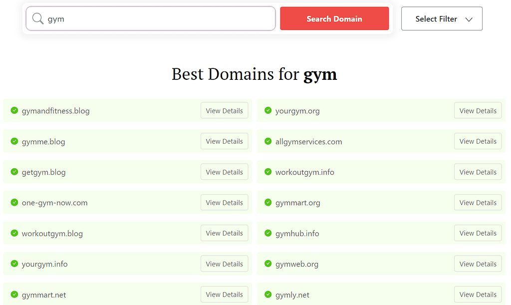 Free AI Funny Gym Names Generator - DomainWheel
