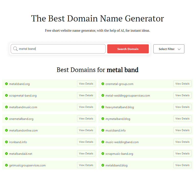 Metal Band Name Generator