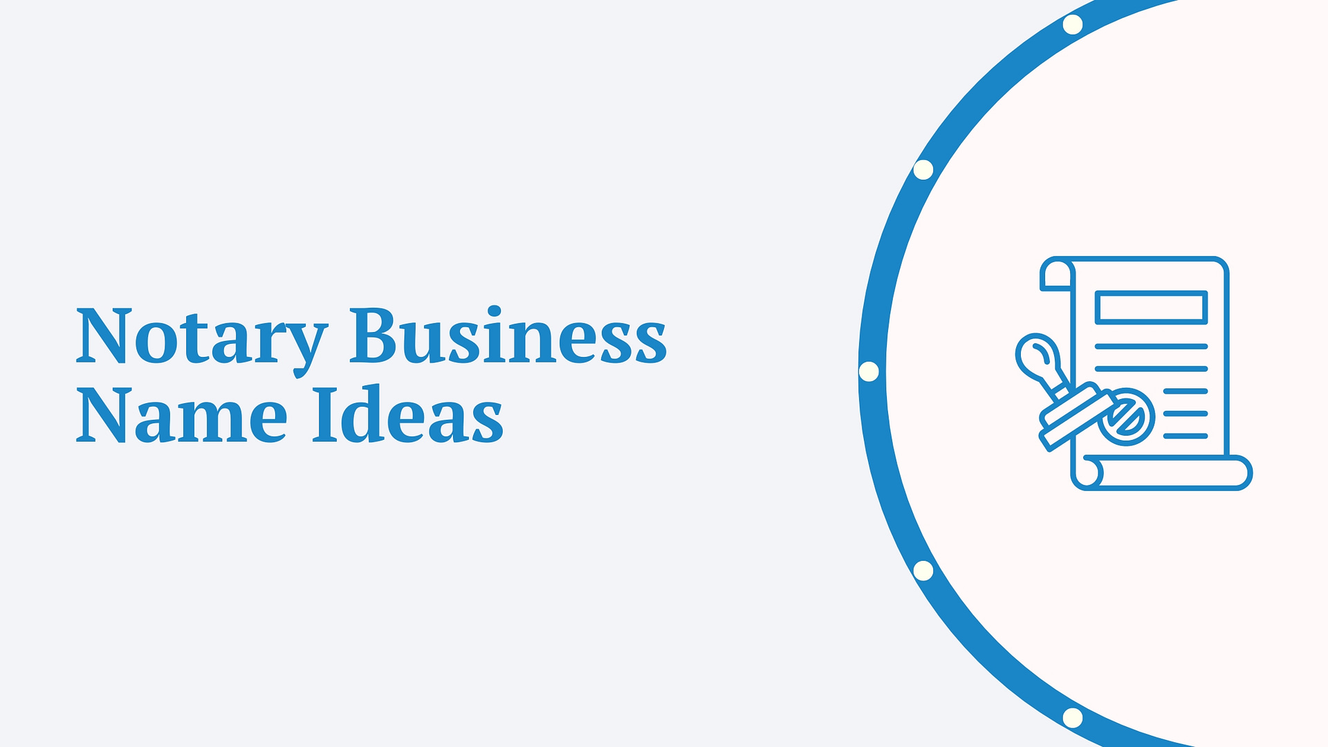 Free AI Notary Business Name Ideas - DomainWheel