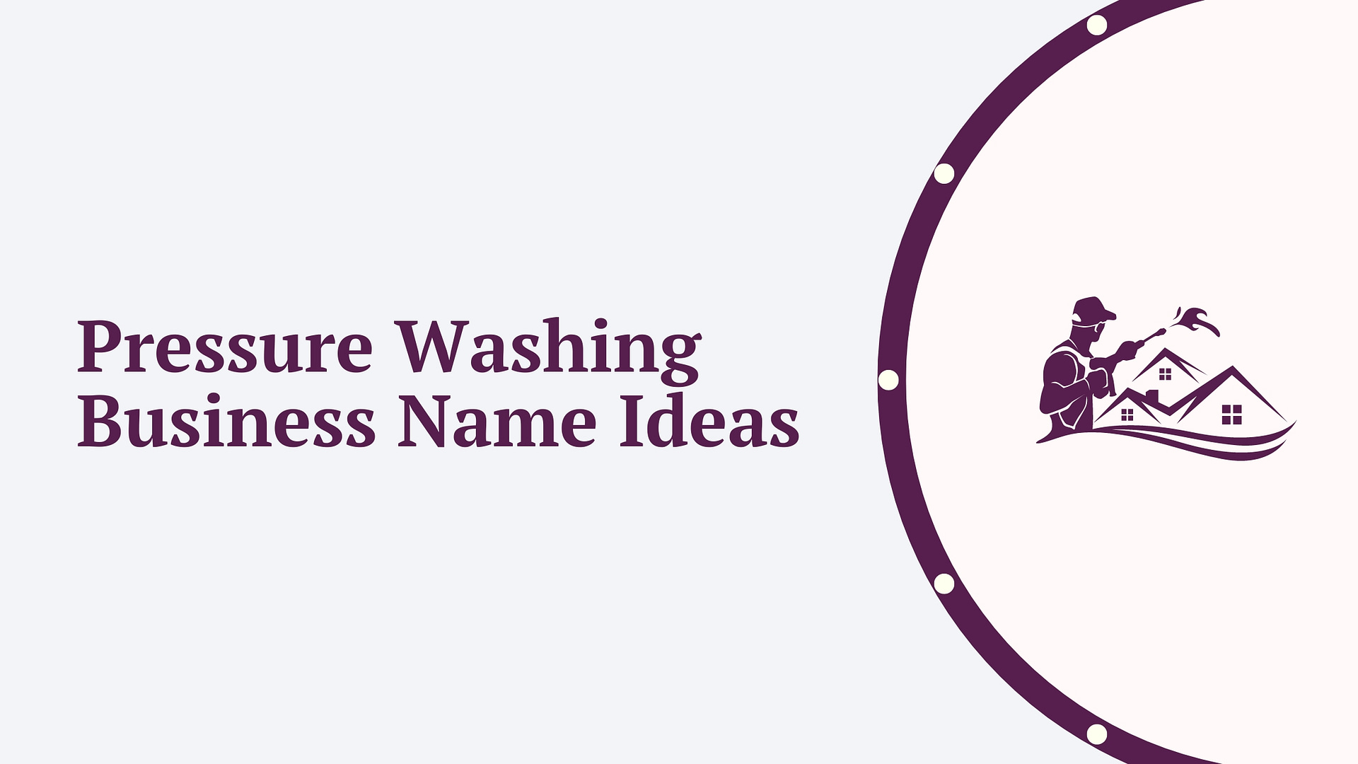 Free AI Pressure Washing Business Name Ideas - DomainWheel
