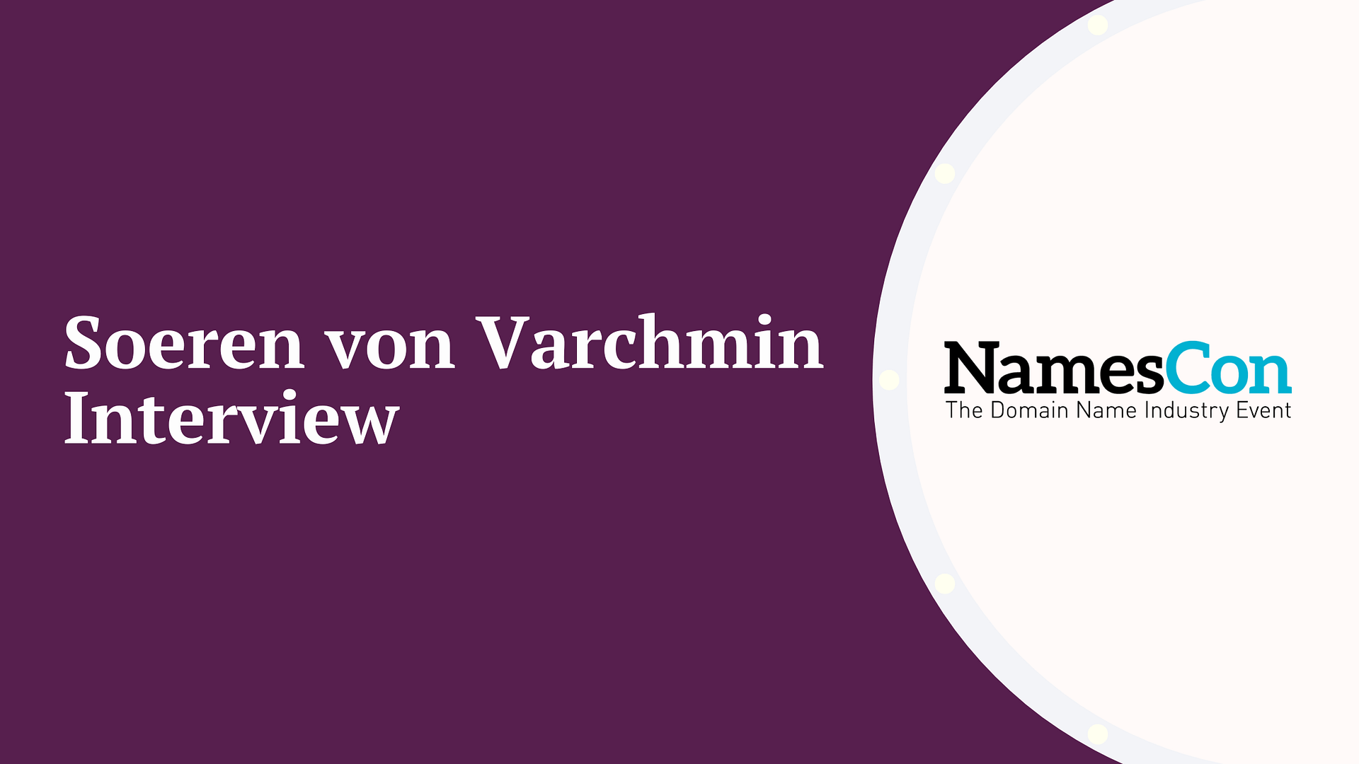 Soeren von Varchmin Interview, 'We Will Give More Voice to the Community"