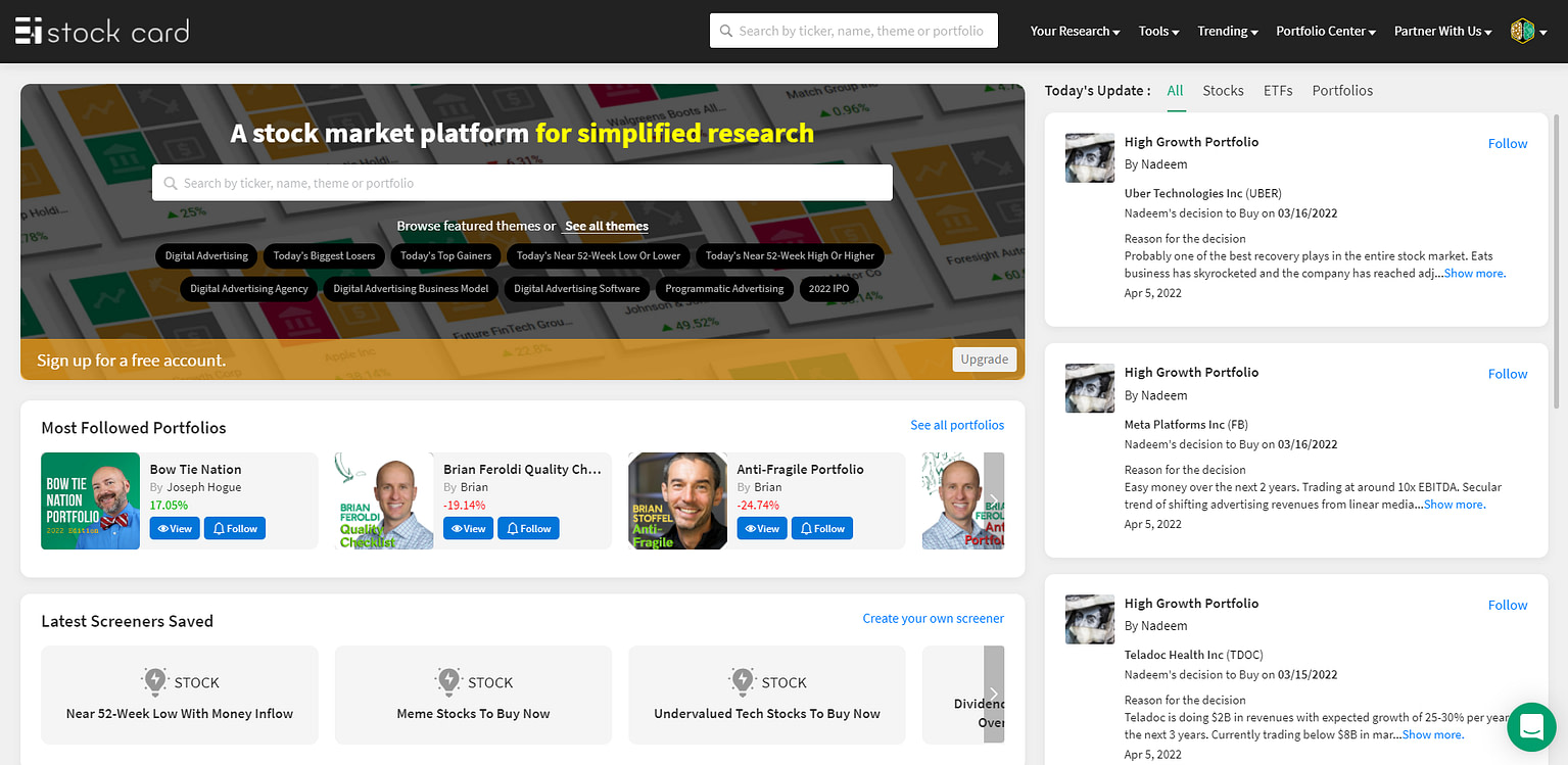 Stock Card Review: Easy and Effective Stock Research