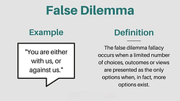 False Dilemma (Logical Fallacy): Definition and Examples