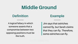 Middle Ground Fallacy: Definition and Examples