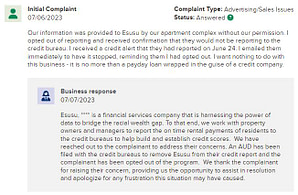 Esusu Rent Review : Rent Reporting and Relief