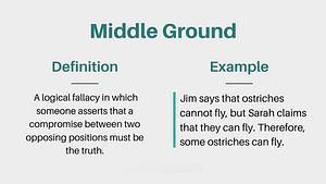 Middle Ground Fallacy: Definition and Examples