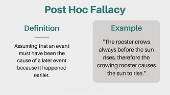 Post Hoc Ergo Propter Hoc (Logical Fallacy): Definition and Examples
