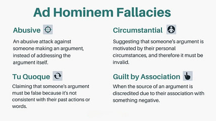 Ad Hominem: When Personal Attacks Become Fallacious