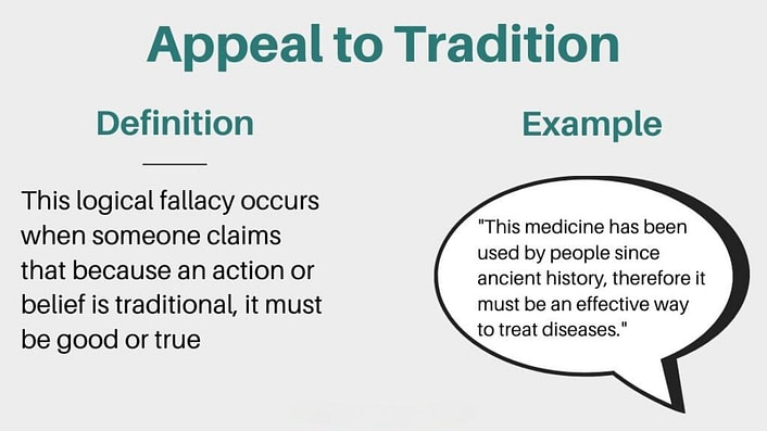Appeal to Tradition Fallacy: Definition and Examples