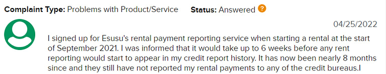 Esusu Rent Review : Rent Reporting and Relief