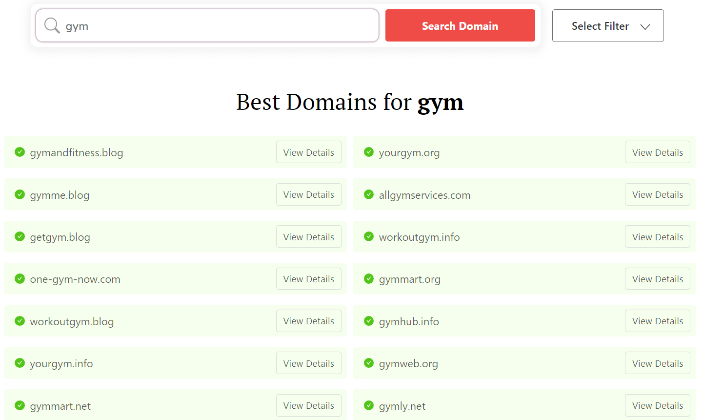 Funny Gym Names Generator DomainWheel