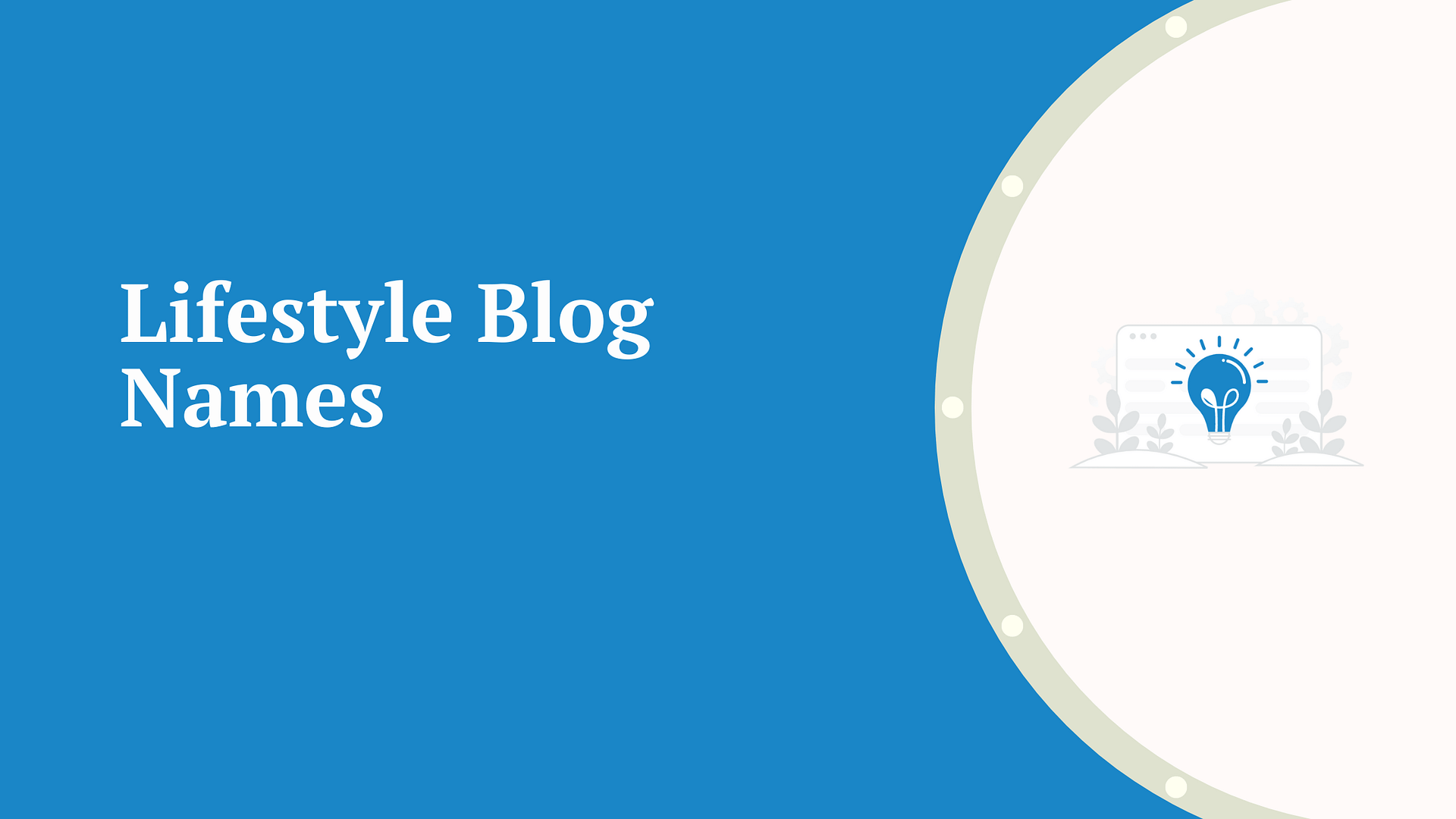 Lifestyle Blog Names Generator and Ideas - DomainWheel